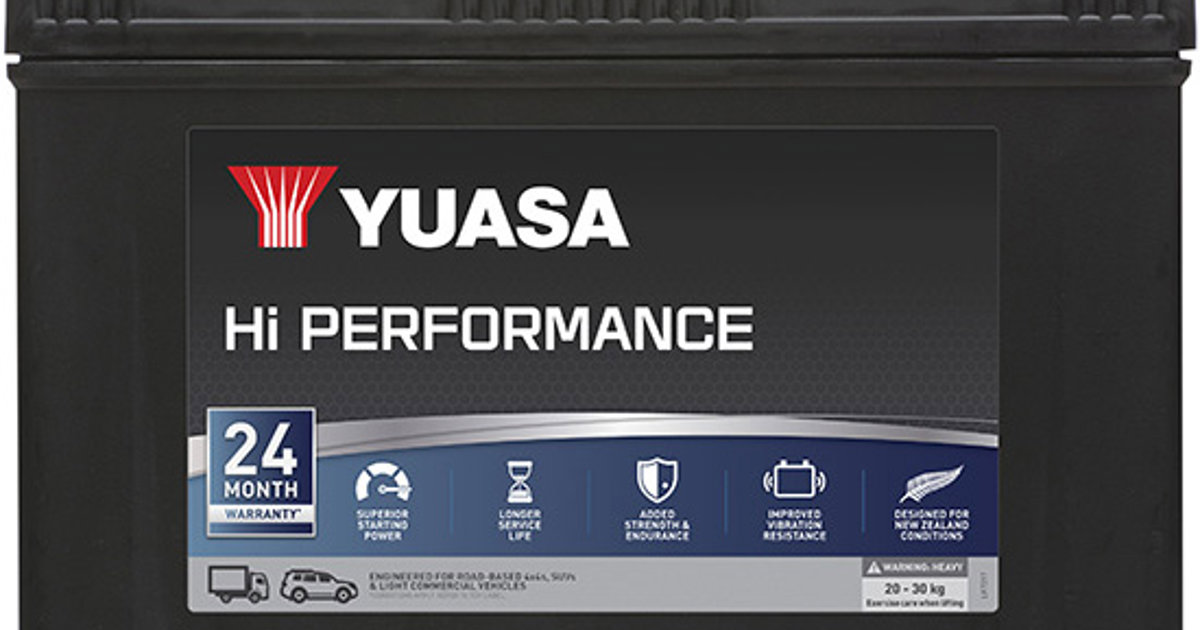 N70ZL - Hi Performance 4x4 & SUV batteries | Yuasa Batteries