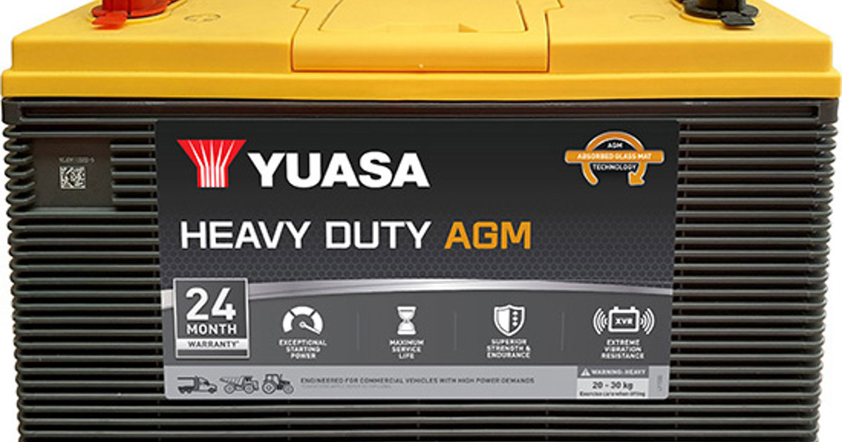AXD31-950 - Heavy Duty AGM Truck & Heavy Equipment batteries | Yuasa ...