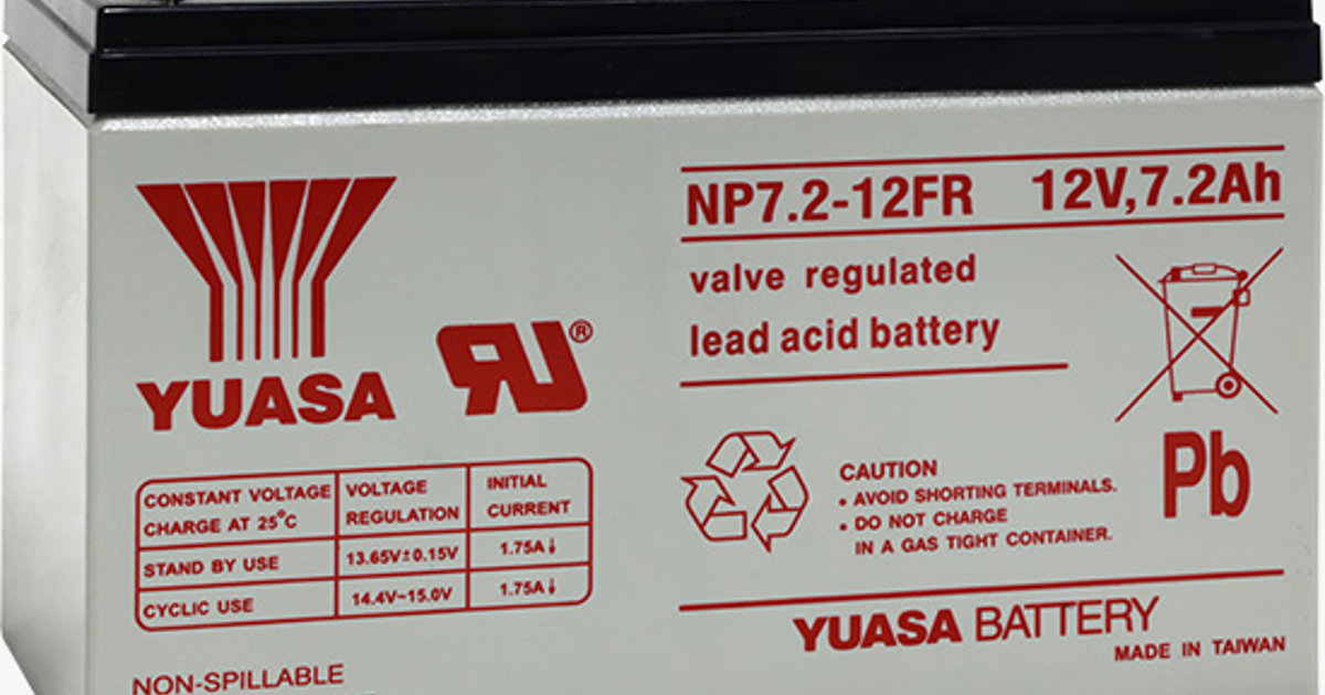 NP7.2-12FR - Yuasa NP Stationary Power | Yuasa Batteries
